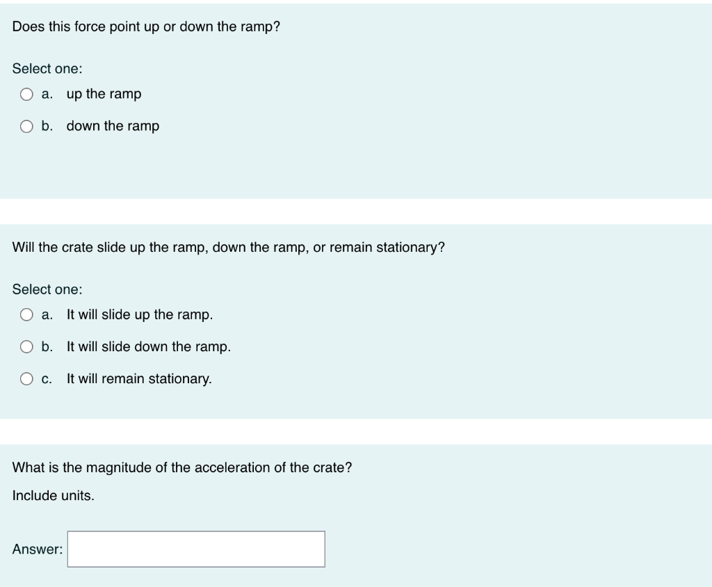 Solved A crate on a rough ramp is being pulled by a rope | Chegg.com