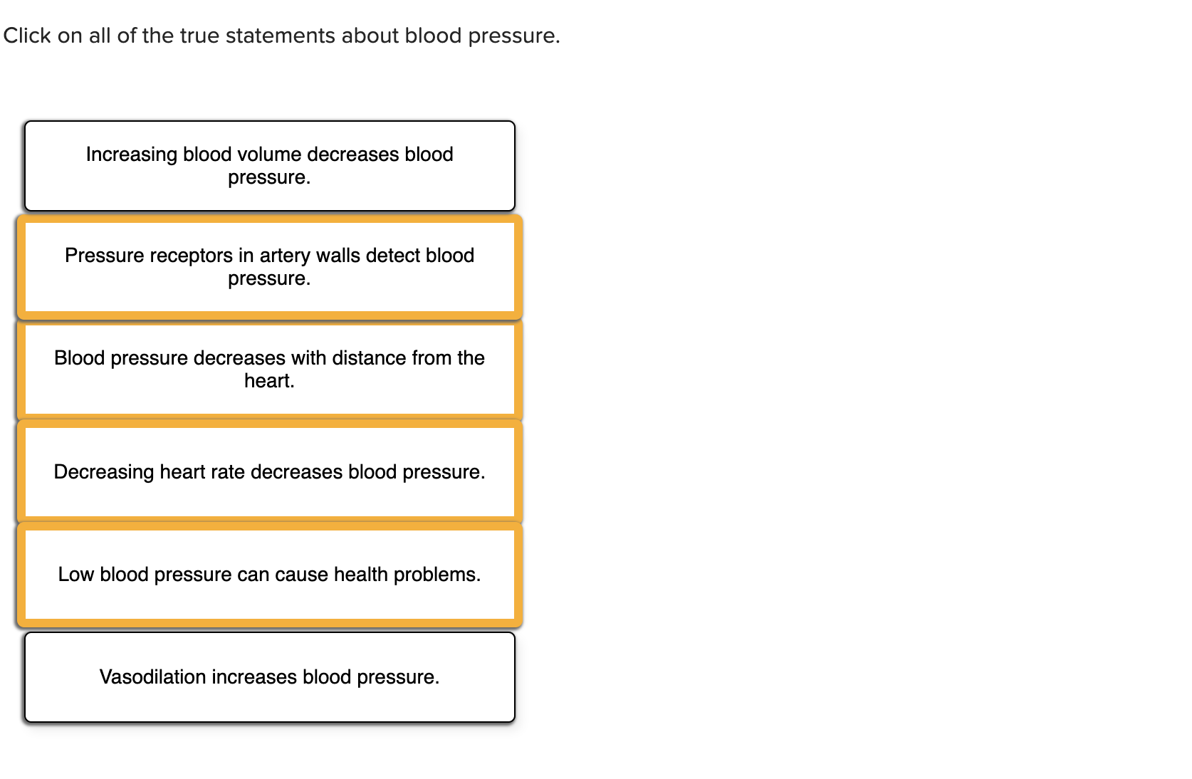 Solved Click on all of the true statements about blood | Chegg.com