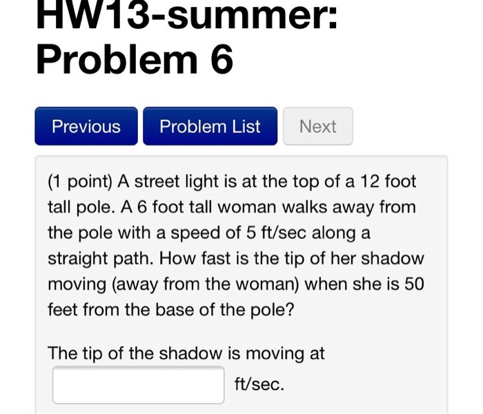 Solved HW13-summer: Problem 6 Previous Problem List Next (1 | Chegg.com Solved HW13-summer: Problem 6 Previous Problem List Next (1 | Chegg.com