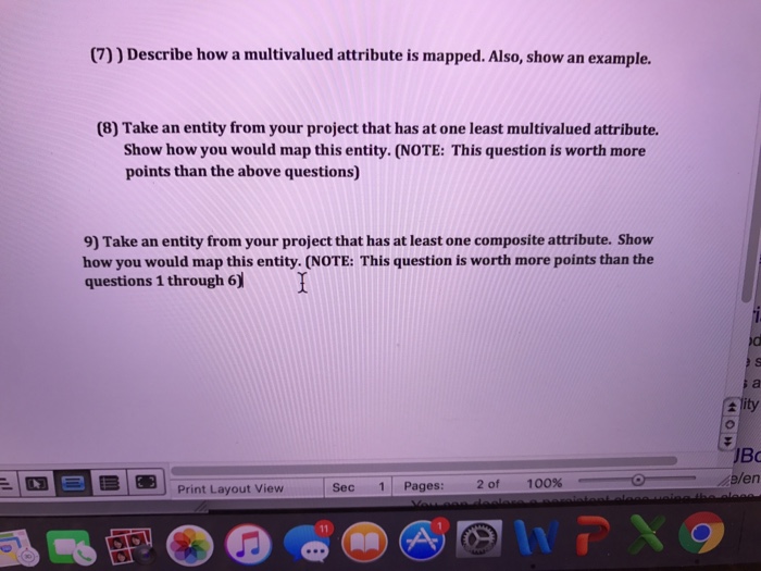 Solved Describe how a multivalued attribute is mapped. Also, | Chegg.com