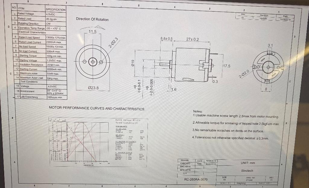 3. Part C: Compare experimentally determined motor | Chegg.com