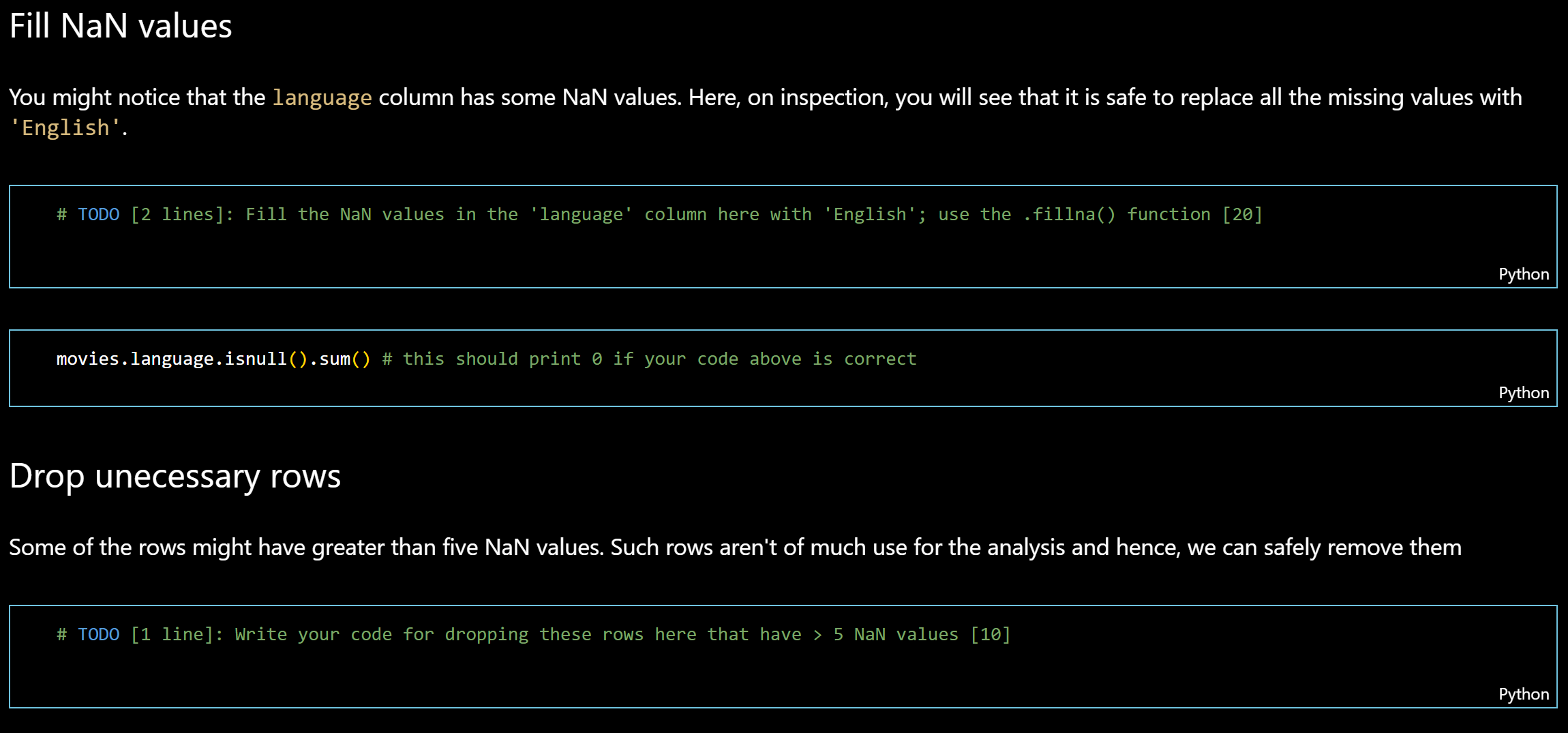 Solved In this assignment, we will go over how to use the | Chegg.com