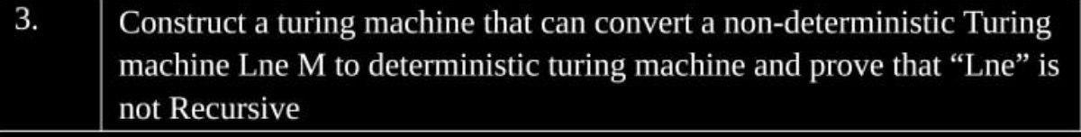 Solved 3. Construct a turing machine that can convert a | Chegg.com