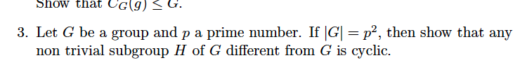 Solved Show that 3. Let G be a group and p a prime number. | Chegg.com