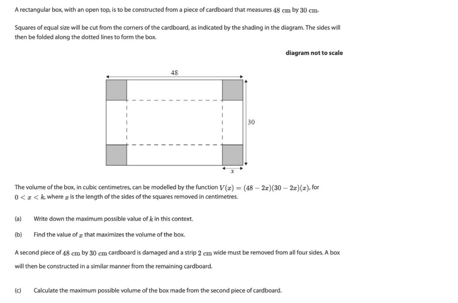 Solved A rectangular box, with an open top, is to be | Chegg.com