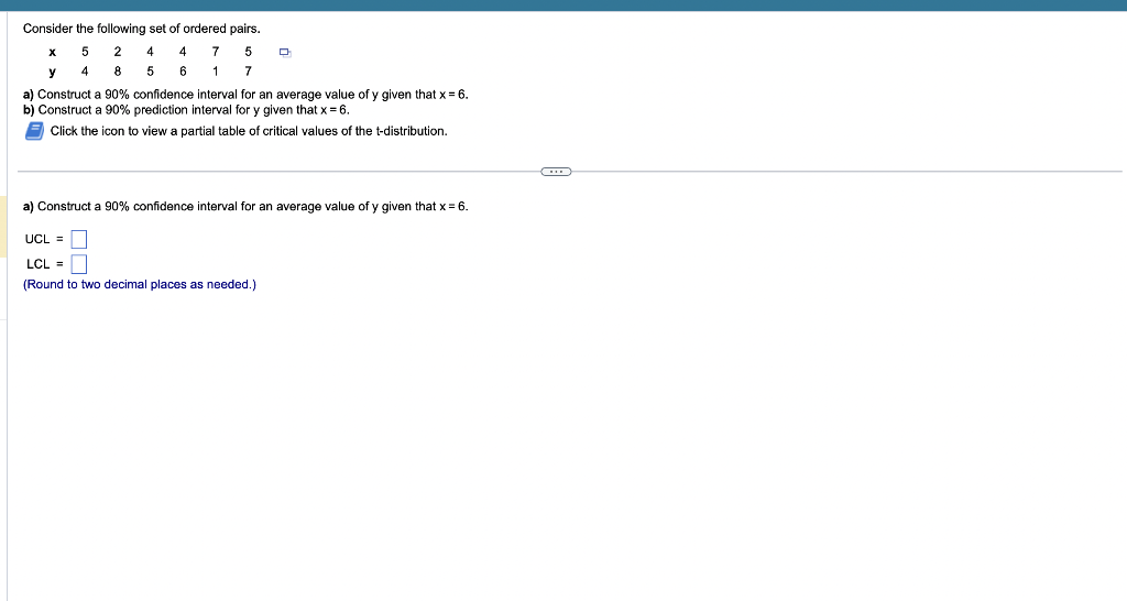 Solved a) Construct a 90 % confidence interval for an | Chegg.com