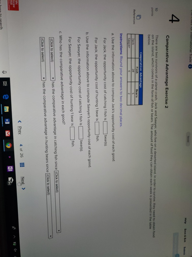 Solved ul Itérhational Trade Help Save & Exit Submit 4 | Chegg.com
