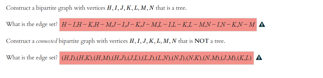 Construct A Bipartite Graph With Vertices 