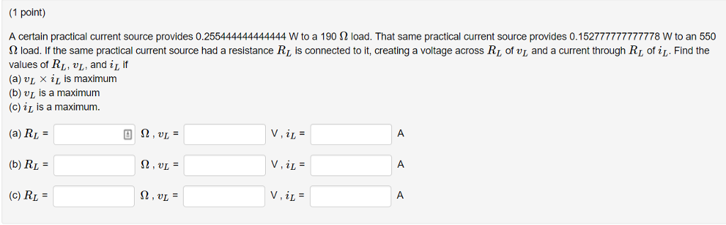Solved A certain practical current source provides | Chegg.com