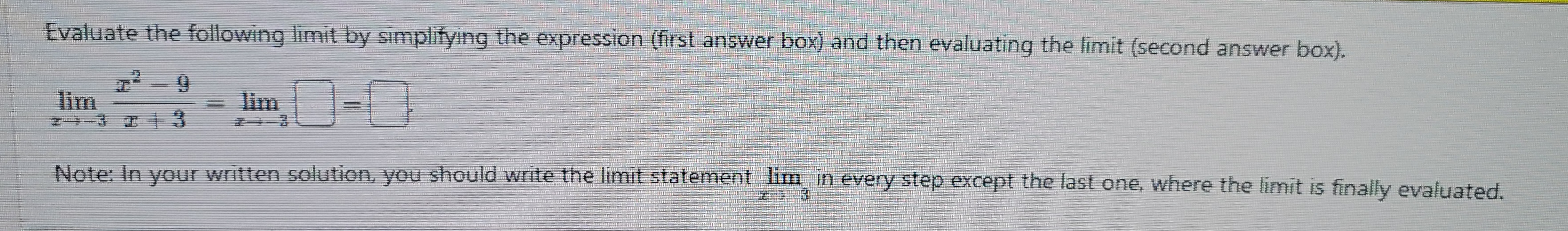 Solved Part 1: Evaluate the limitPart 2: Follow-up | Chegg.com
