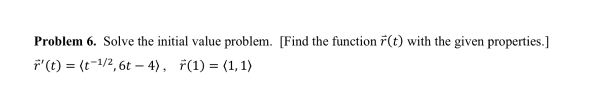 Solved Problem 6. Solve the initial value problem. [Find the | Chegg.com