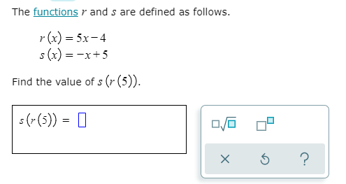 Solved The functions r and s are defined as follows. r(x) = | Chegg.com
