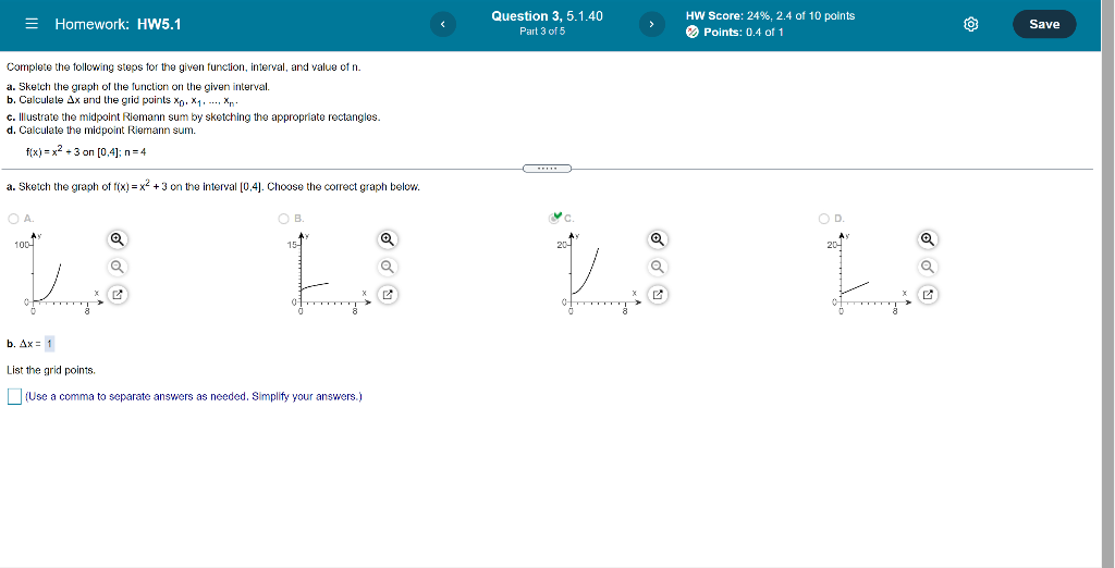 Solved Homework Hw5 1 Question 3 5 1 40 Part 3 Of 5 Hw