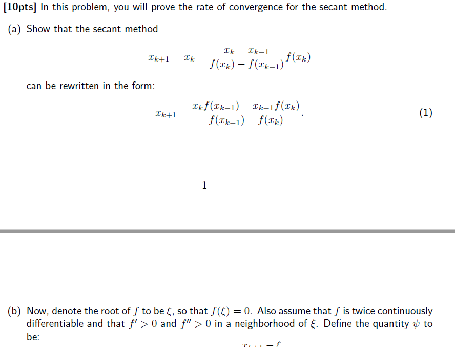 Solved [10pts] In this problem, you will prove the rate of | Chegg.com