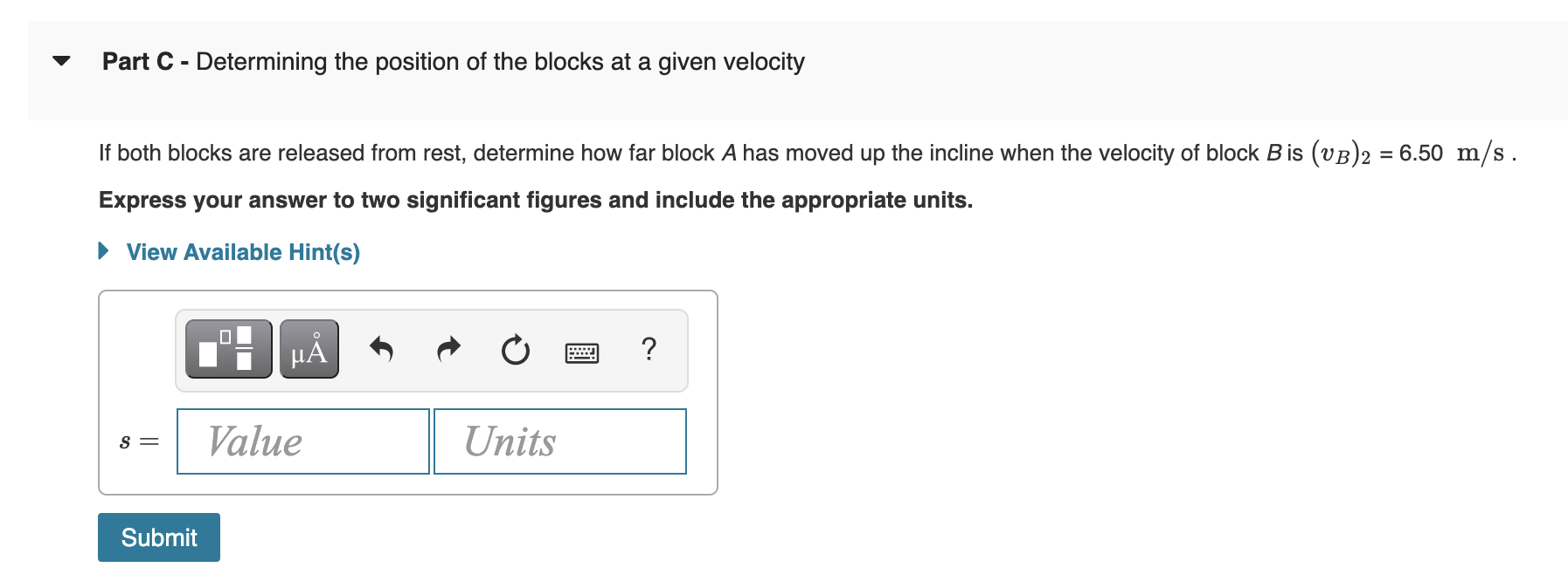 Solved Part A - Determining the normal force acting on block | Chegg.com