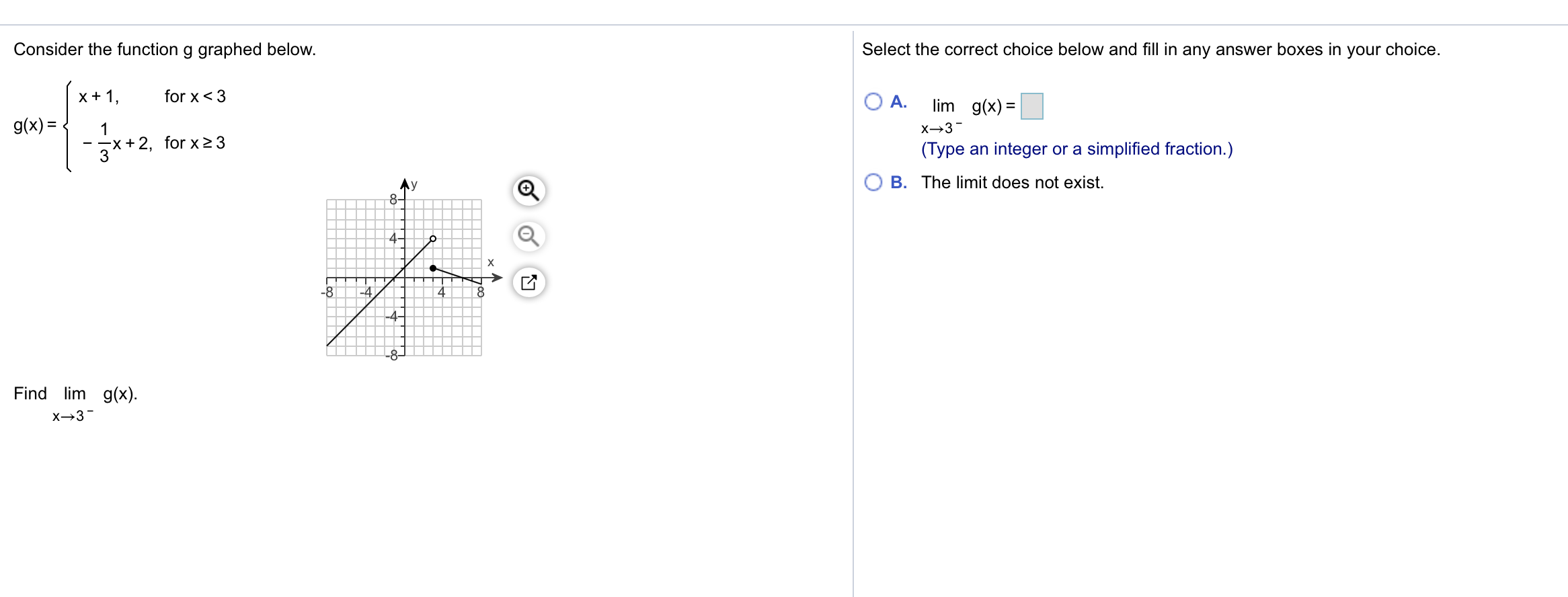 Solved Consider The Function G Graphed Below Select The