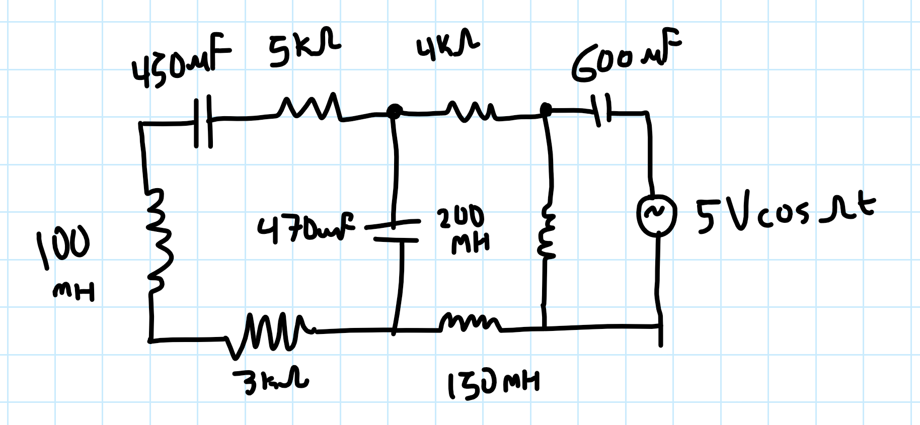 Solved %Consider the electrical circuit shown below: %(a) | Chegg.com