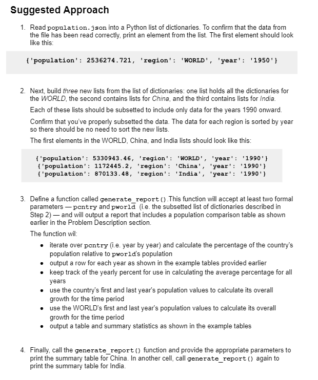 Solved Datafile Overview population. json contains | Chegg.com
