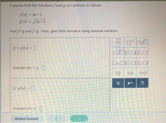 Solved Suppose that the functions fand g are defined as | Chegg.com
