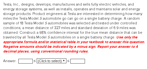 Solved Tesla, Inc., designs, develops, manufactures and | Chegg.com