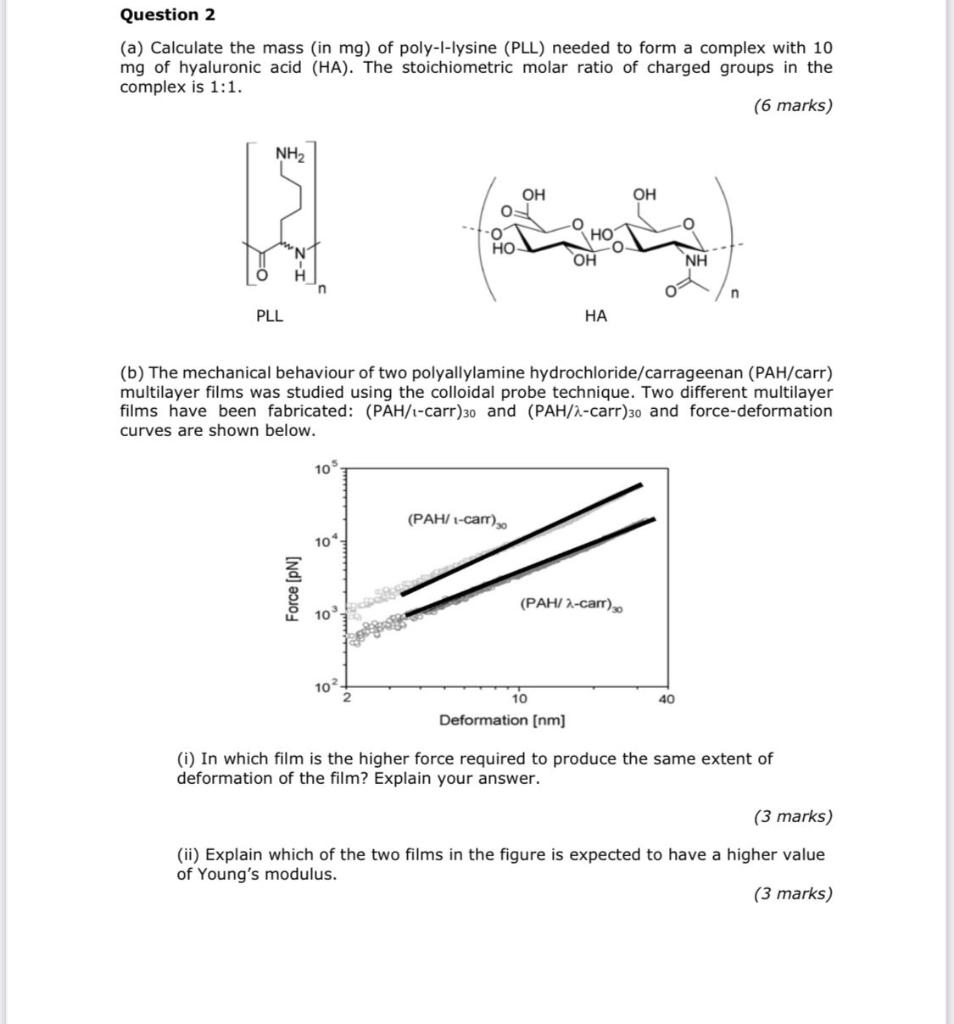 Solved (a) Calculate the mass (in mg ) of poly-I-lysine | Chegg.com