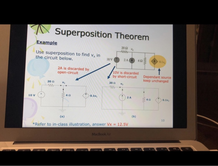 Solved Superposition Theorem Example Use superposition to | Chegg.com