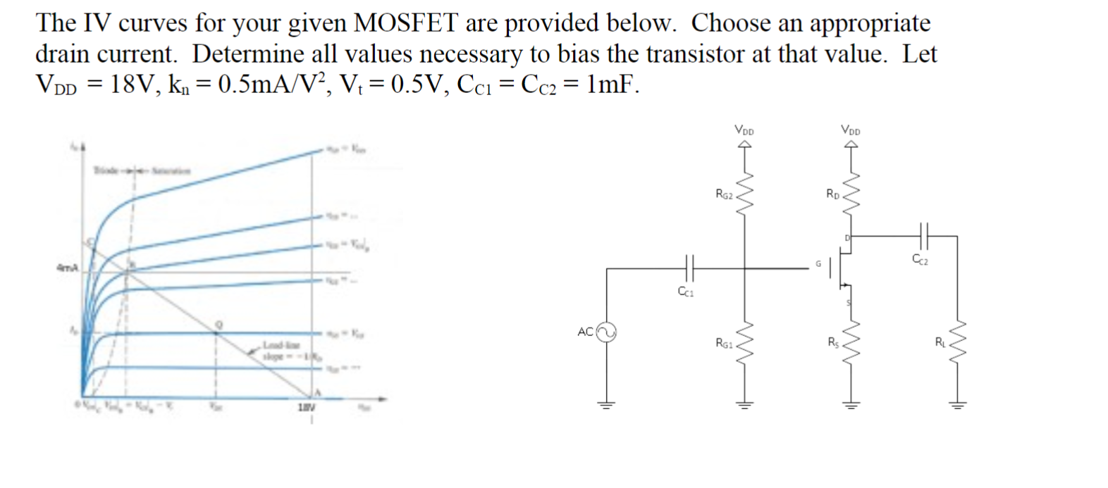 Solved 16V For this bias circuit for Ipo = 5mA, a. Determine | Chegg.com