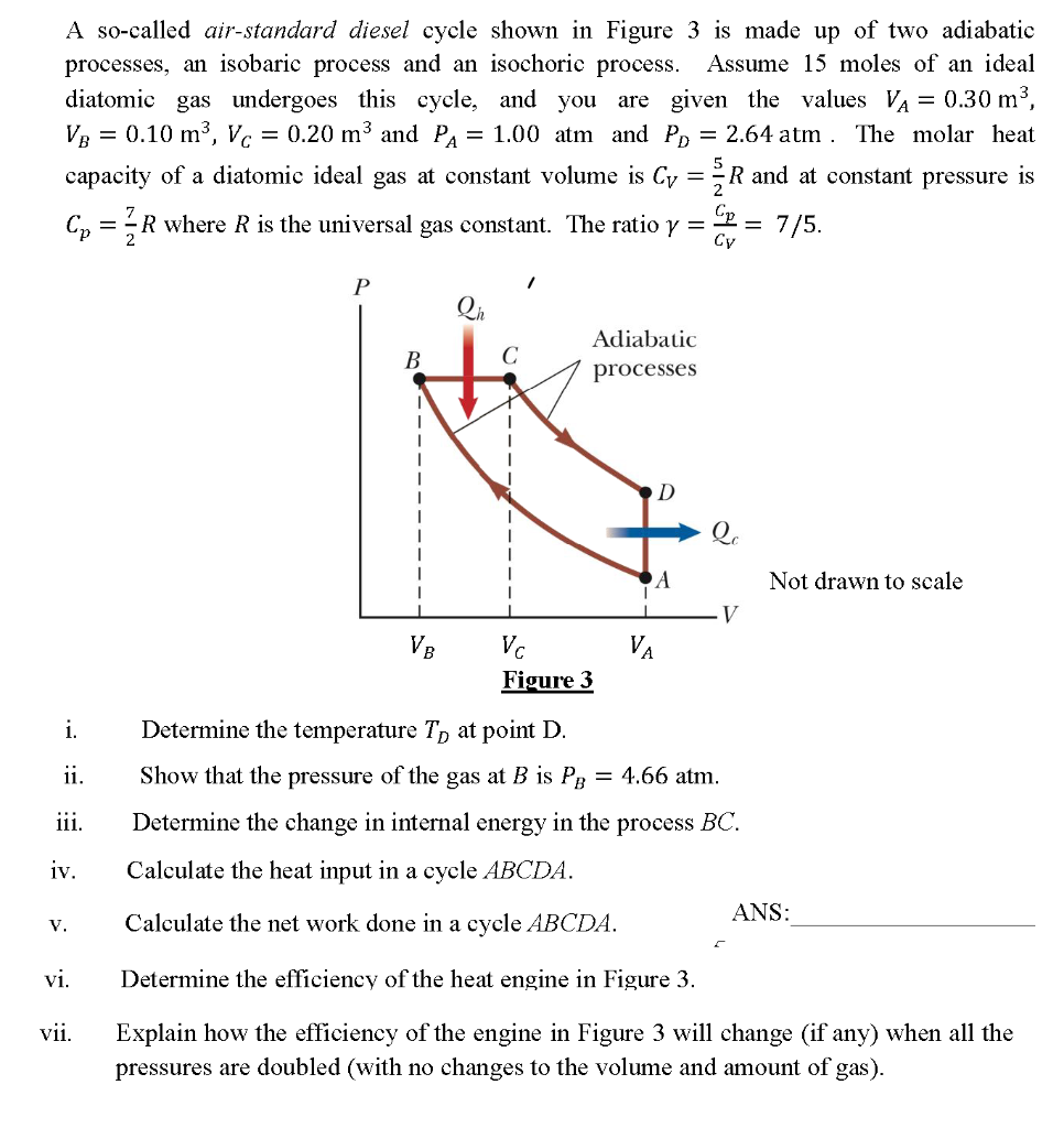 Solved A so-called air-standard diesel cycle shown in Figure | Chegg.com
