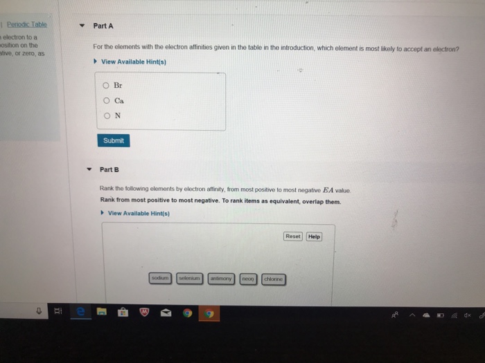 Solved Part A electron to a osition on the tive, or zero, | Chegg.com