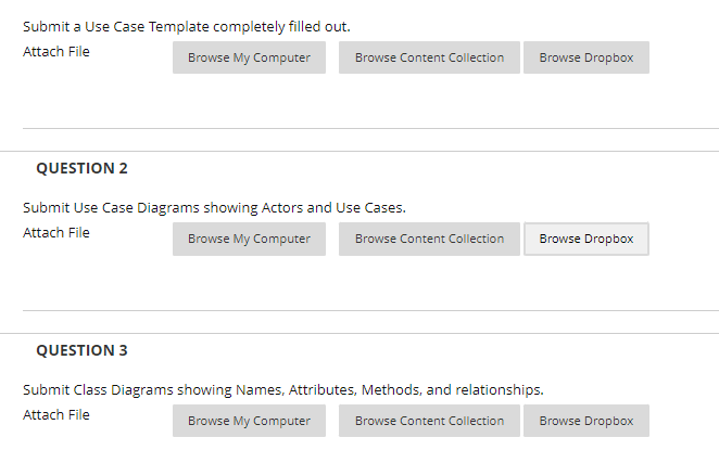 Submit a Use Case Template completely filled out. | Chegg.com