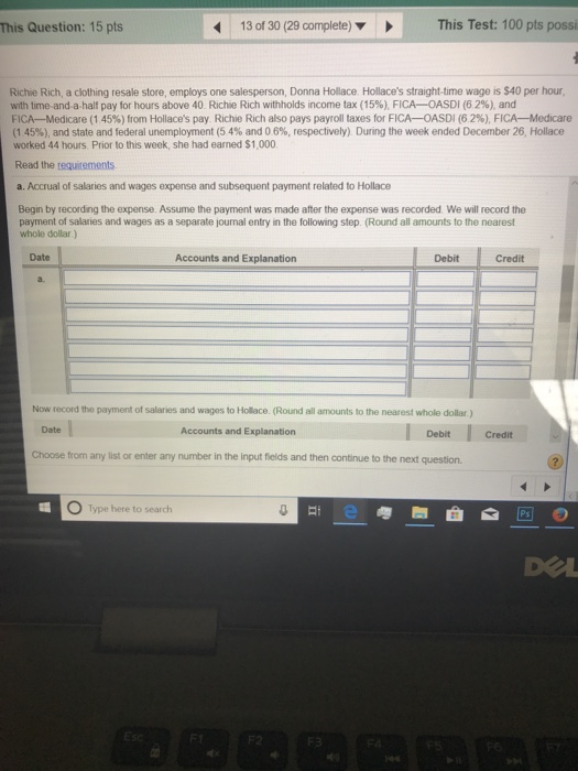 Solved This Question: 15 pts 13 of 30 (29 complete) This | Chegg.com