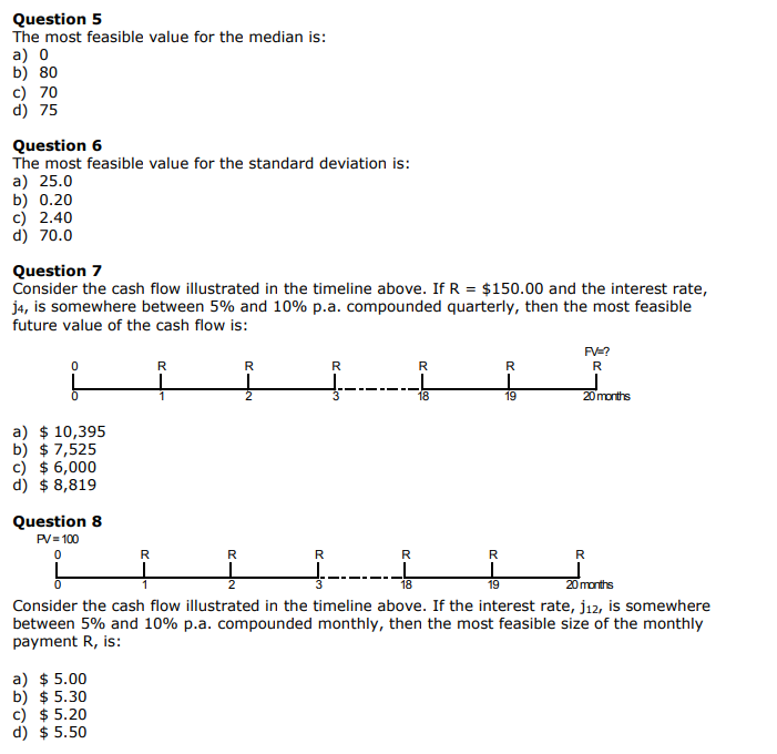 Solved Questions 4 to 6 refer to the sample data summarised | Chegg.com