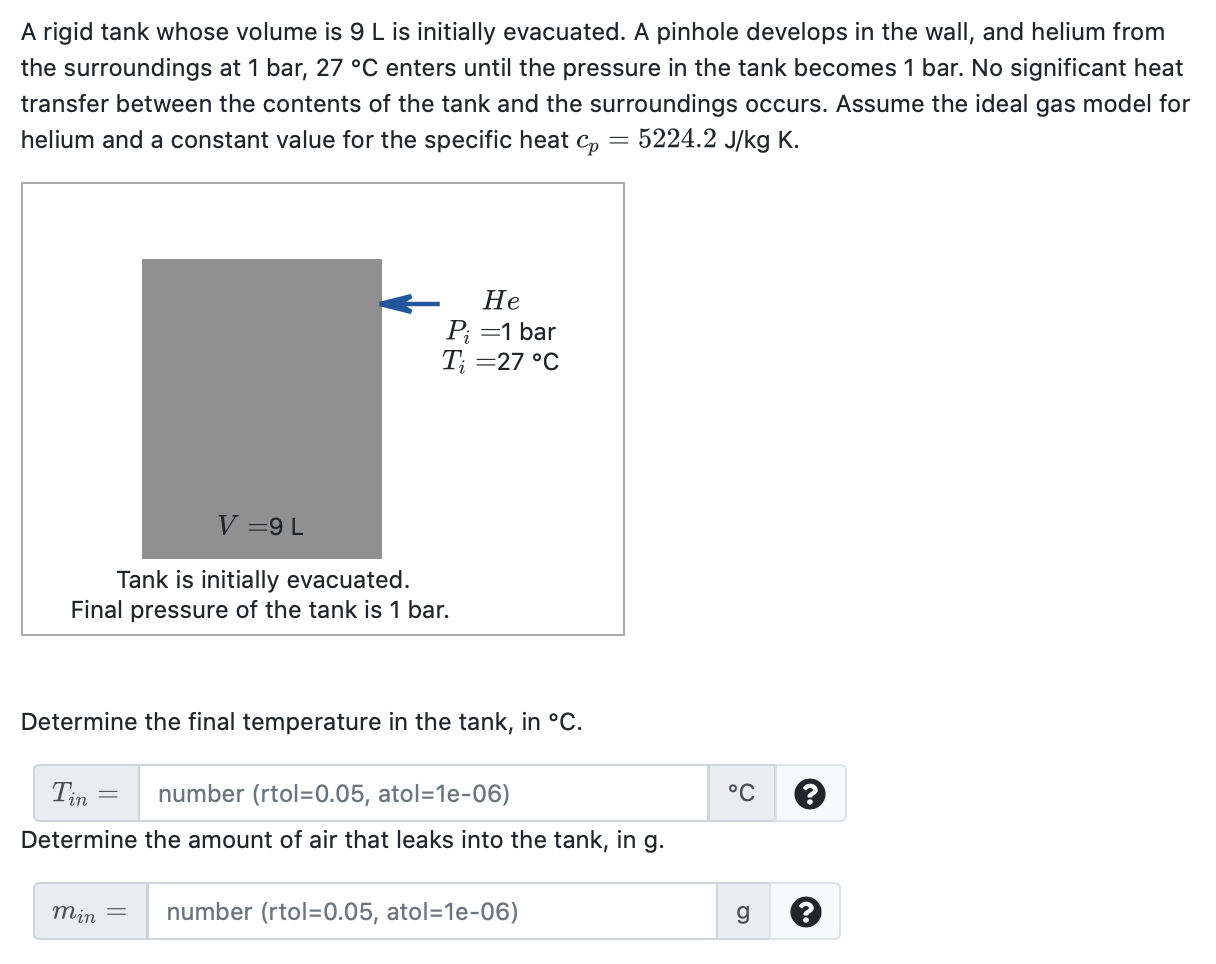 Solved A rigid tank whose volume is 9 L is initially | Chegg.com