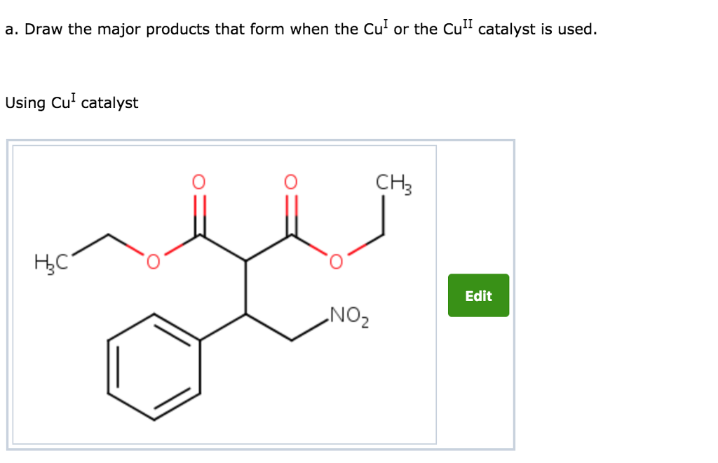Solved a. Draw the major products that form when the Cu or | Chegg.com