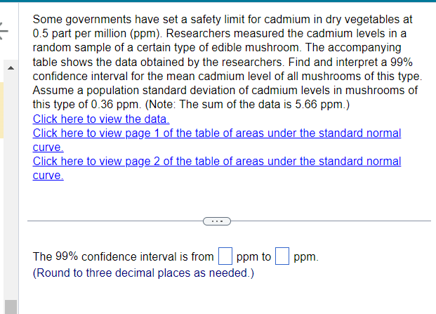 A Use The One Mean T Interval Procedure With The 2628