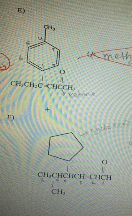 Solved E) CH 3 CH3CH2C CHCCH3 F) CH3CHCHCH CHCH CH3 | Chegg.com