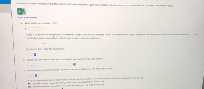 Solved Video Excel Online Structured Activity: Break-even | Chegg.com