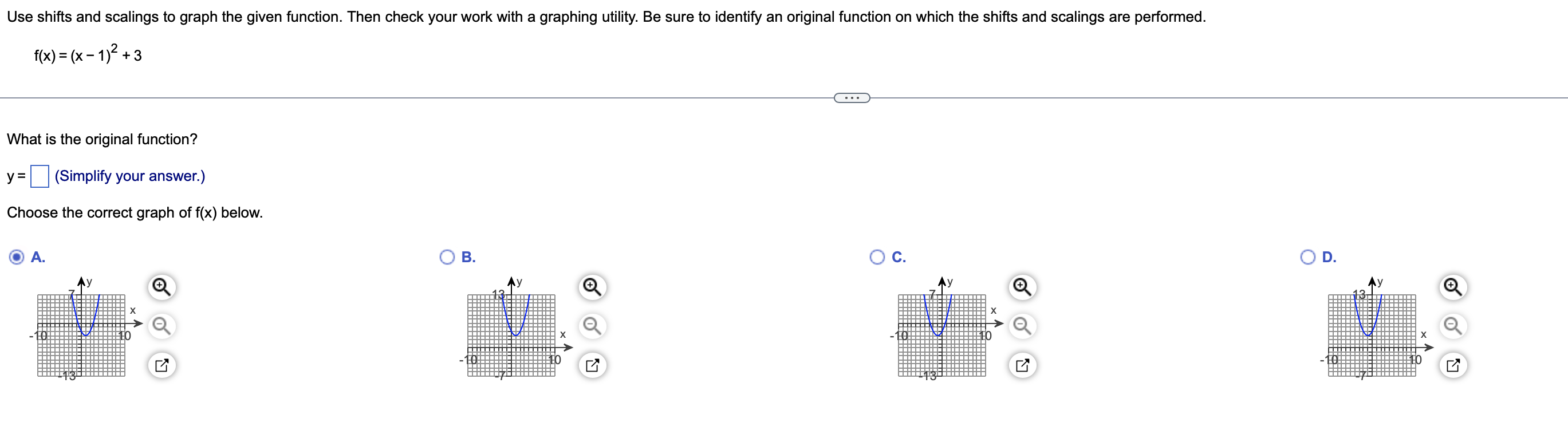 Solved Use Shifts And Scalings To Graph The Given Function 