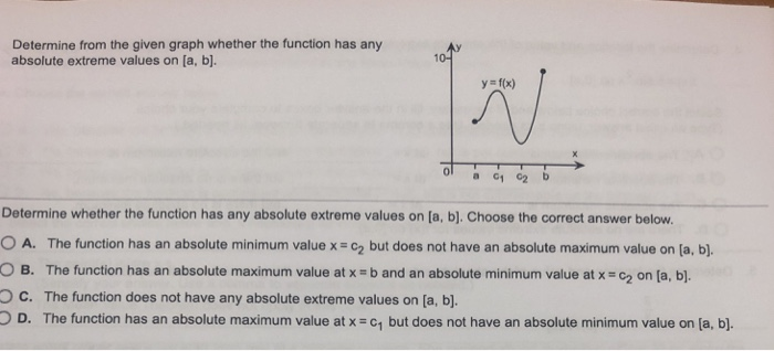Solved Determine from the given graph whether the function | Chegg.com