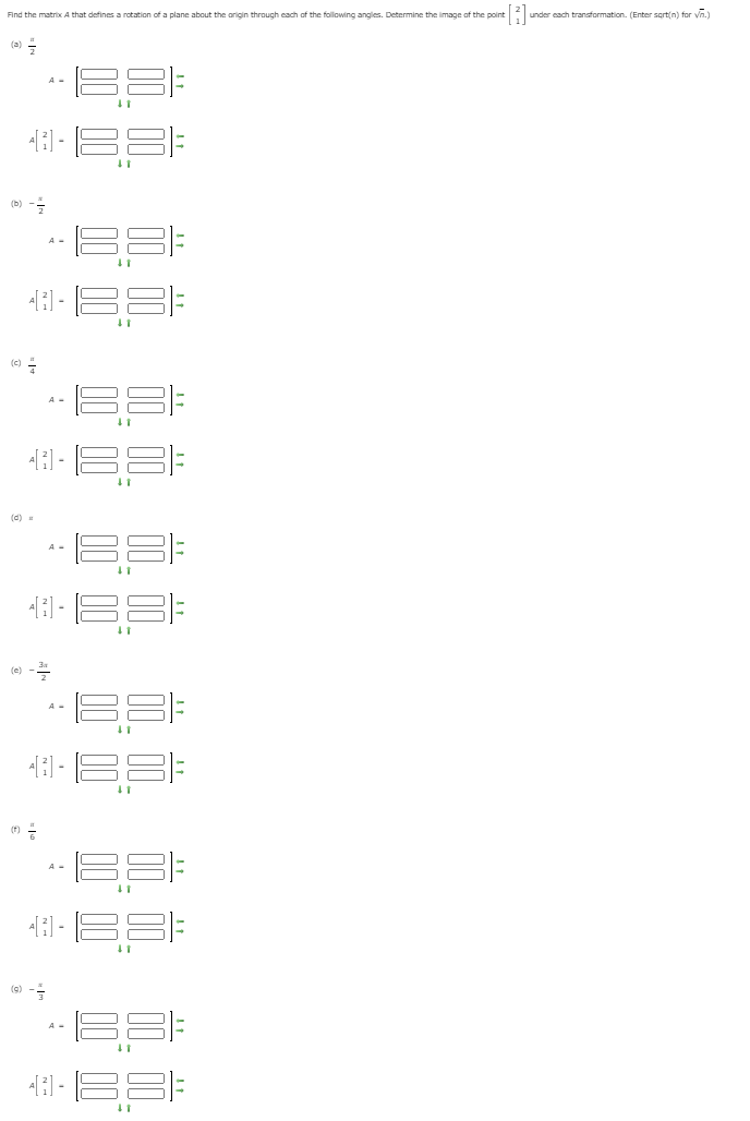 Solved Find the matrix that maps R2 → R2, such that [2] - [ | Chegg.com