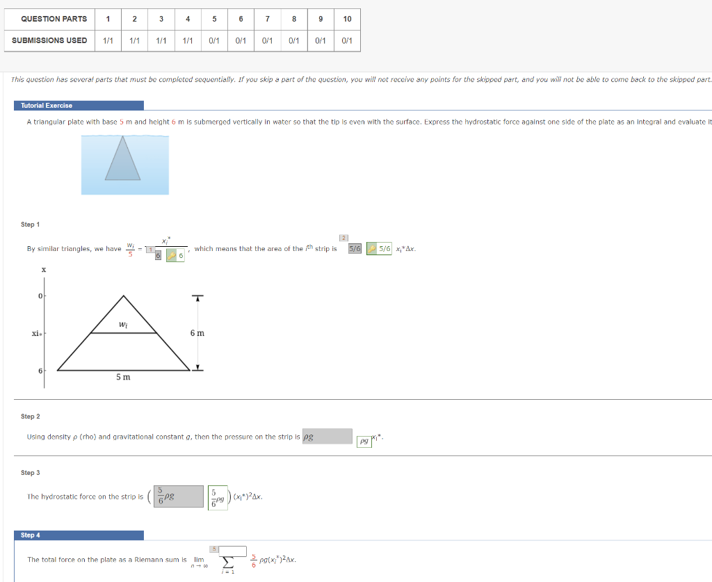 Solved QUESTION PARTS 1 2 2 3 3 4 5 6 6 7 7 8 9 10 | Chegg.com