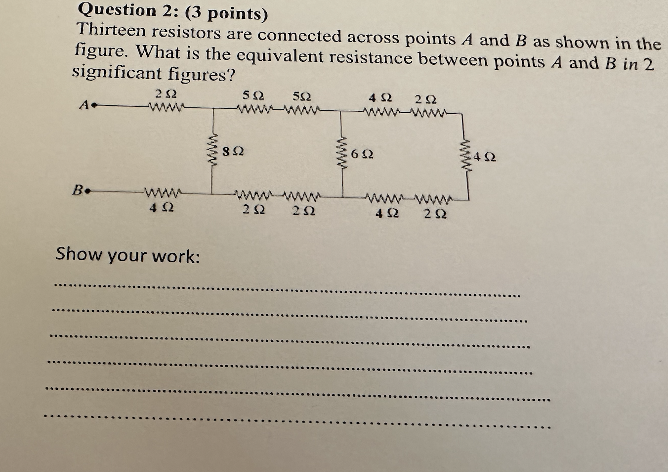 Solved Question 2: (3 points) Thirteen resistors are | Chegg.com Solved Question 2: (3 points) Thirteen resistors are | Chegg.com