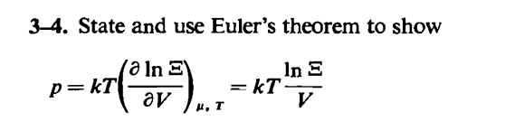 3-4. State and use Euler's theorem to show | Chegg.com