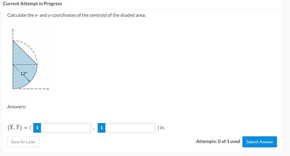 Solved Current Attempt in Progress Calculate the x- and | Chegg.com