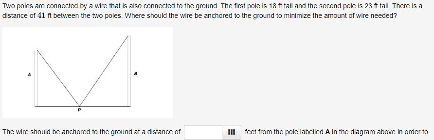 Solved Two poles are connected by a wire that is also | Chegg.com