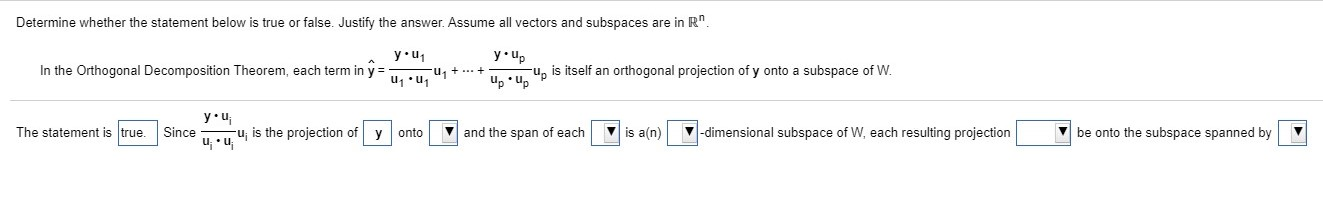Solved Determine whether the statement below is true or | Chegg.com