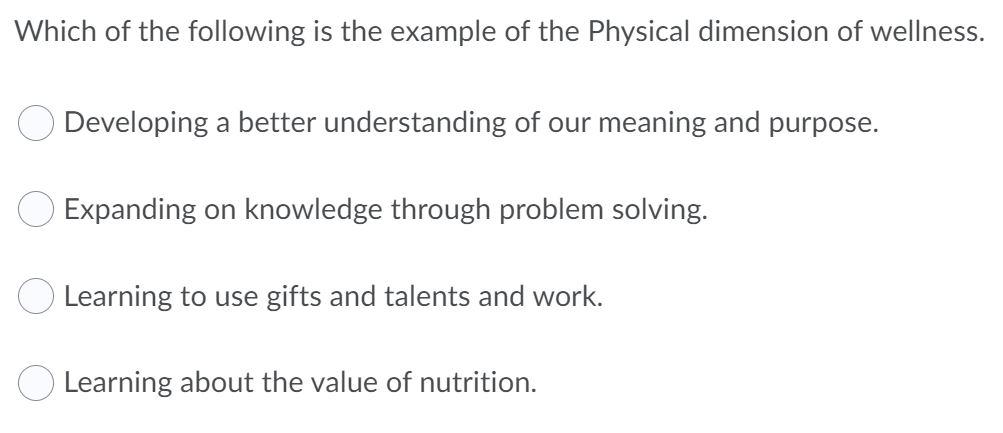 Solved Which of the following is the example of the Physical | Chegg.com