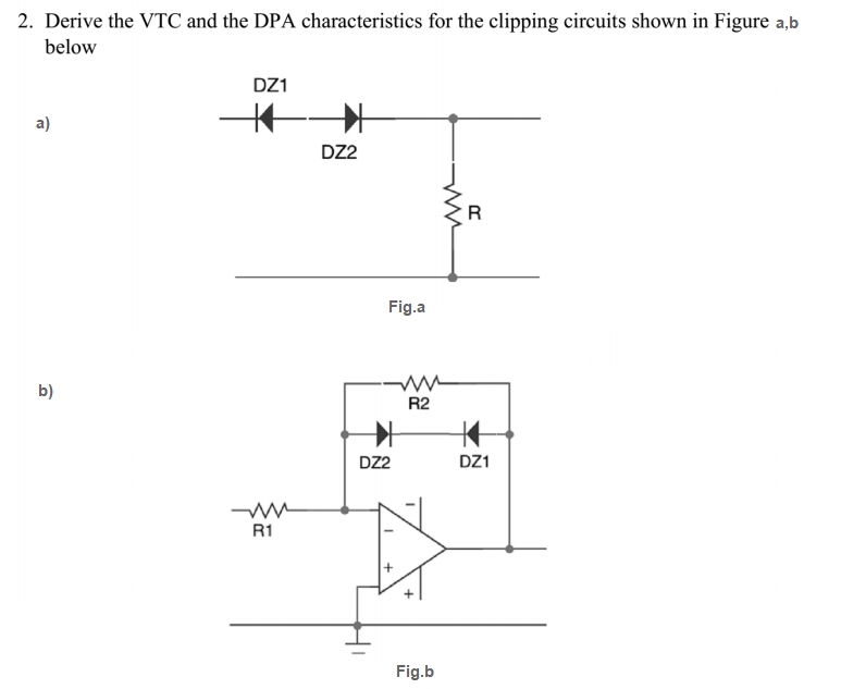 Solved Question : Derive ( Draw ) the VTC and the DPA | Chegg.com