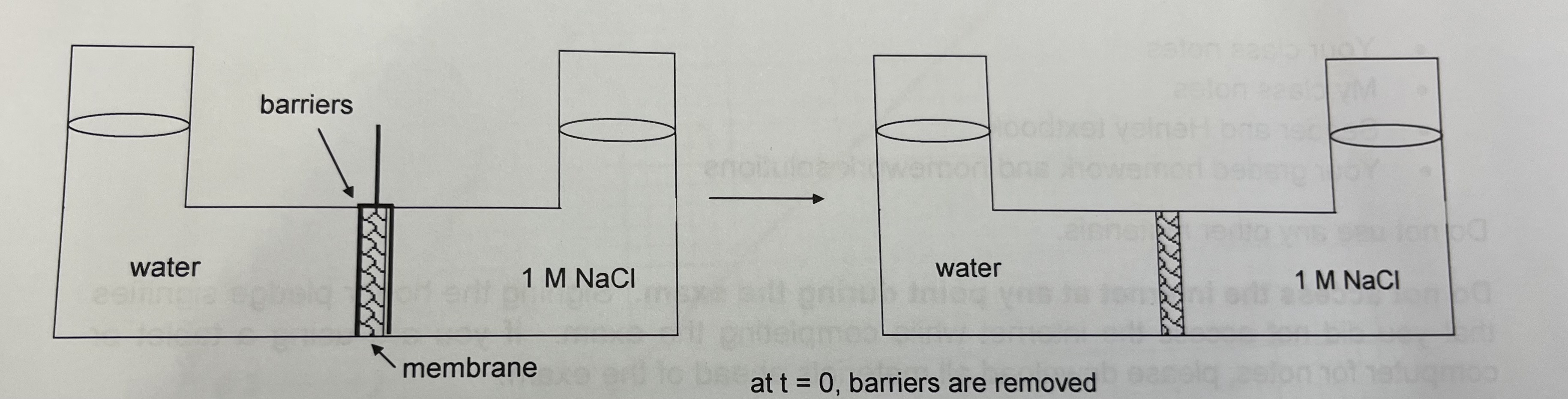 Solved Two containers are connected by a selectively | Chegg.com