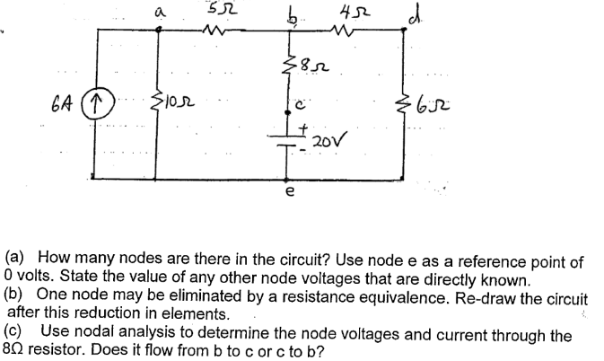 Solved (a) How many nodes are there in the circuit? Use node | Chegg.com